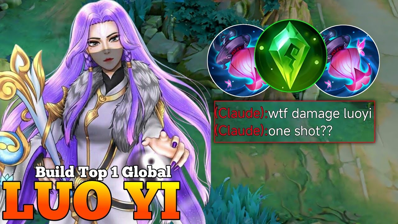 NEW GLOBAL LUO YI ONE SHOOT BUILD | BEST BUILD LUO YI 2024 | BUILD ...