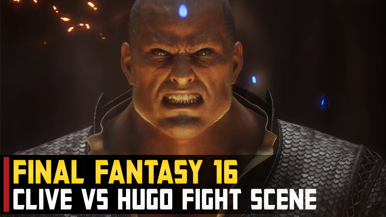 Clive vs Hugo fight cutscene | Final Fantasy 16 - YouTube
