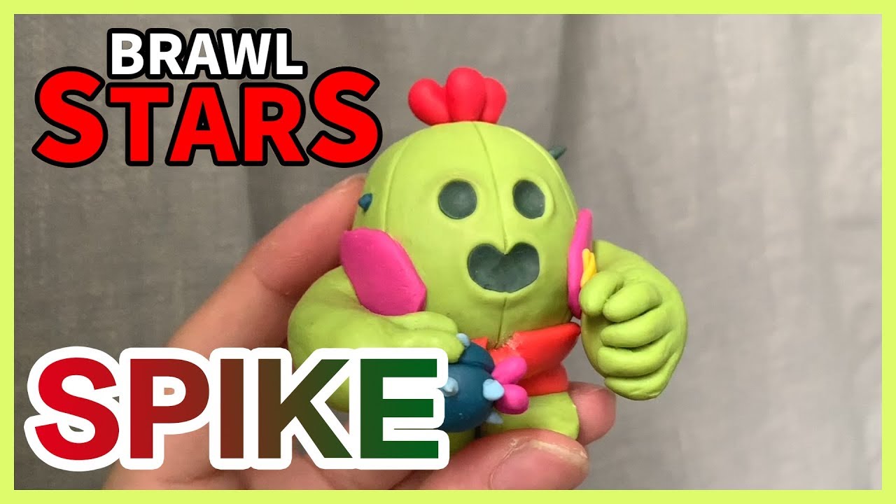 荒野亂鬥 ｜BRAWL STARTS : SPIKE - Polymer Clay Tutorial 軟陶泥教學 - YouTube