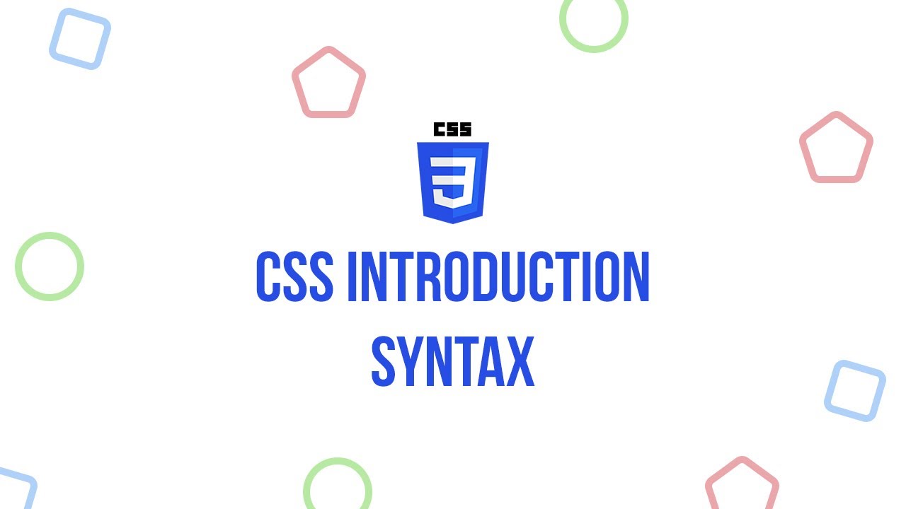 Css Basic Introduction Of Syntax Youtube