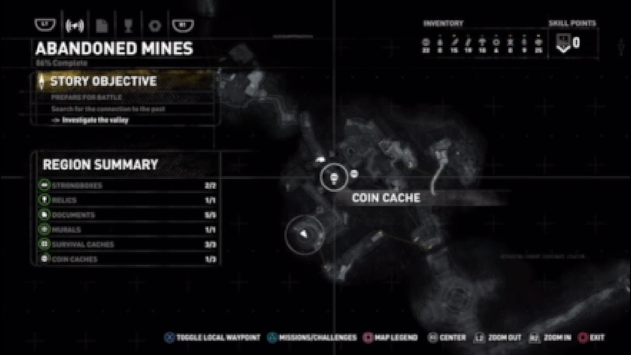 Rise of The Tomb Raider Inaccessible Coin Caches Abandoned Mine - YouTube