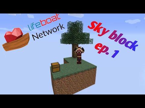 playing Skyblock for first time in lifeboat surver ep#1 #minecraft # ...