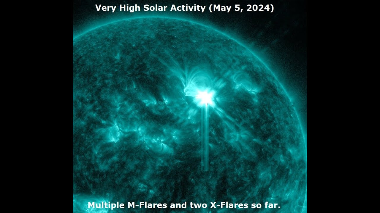 Very High Solar Activity (5/5/2024) - SolarHam.com - YouTube