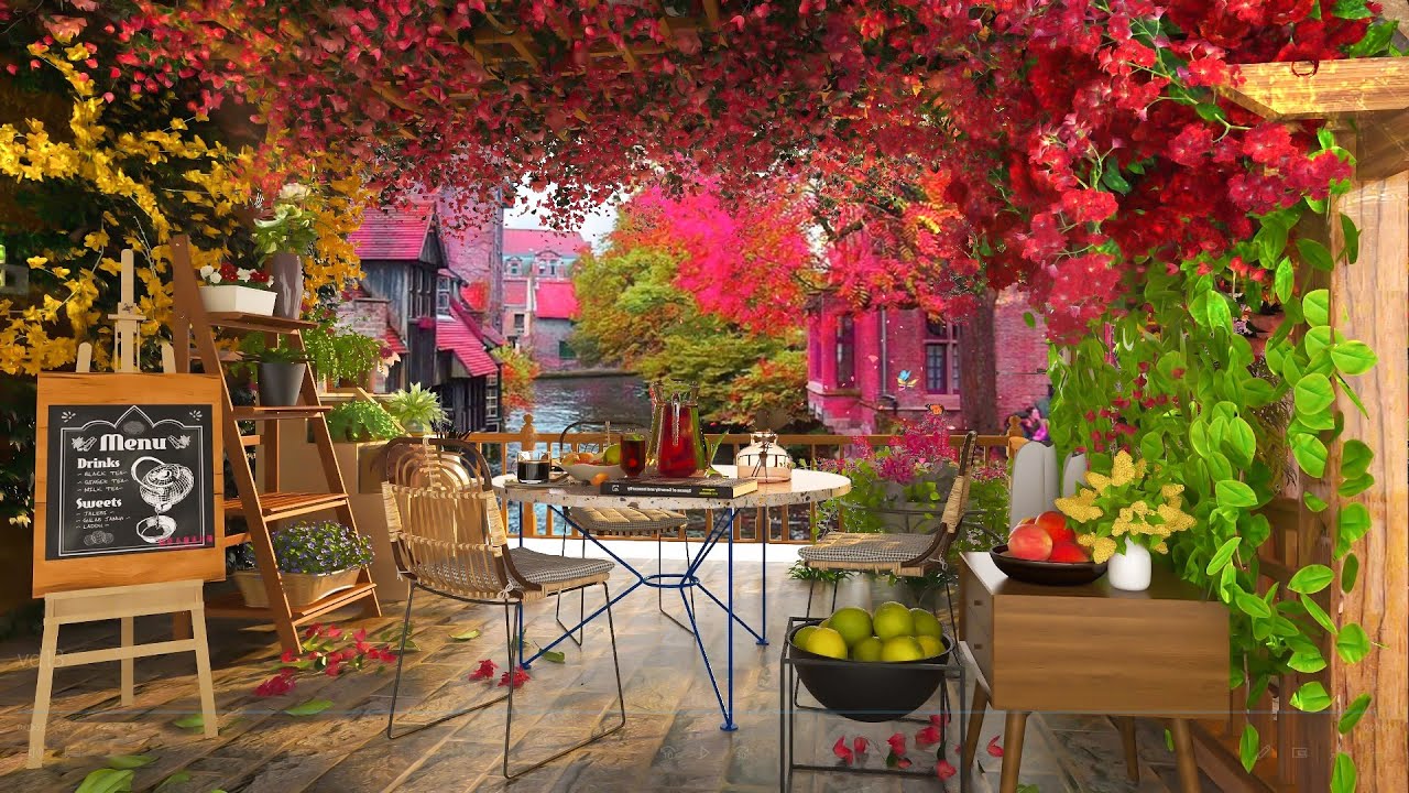 Spring Coffee Shop Ambience - Vintage Latin Cafe | Bossa Nova Music for ...