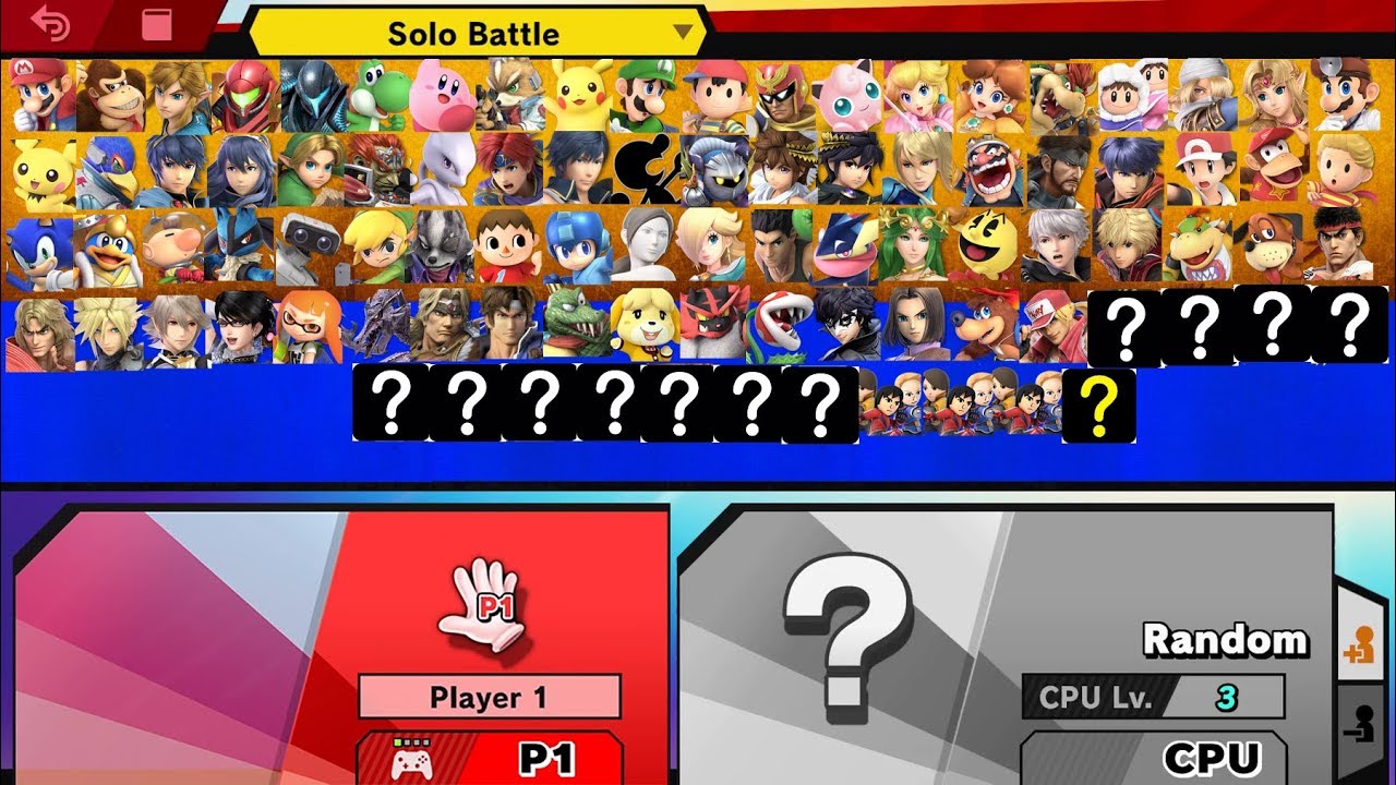 My IDEAL FINAL ROSTER for Smash Bros Ultimate - YouTube