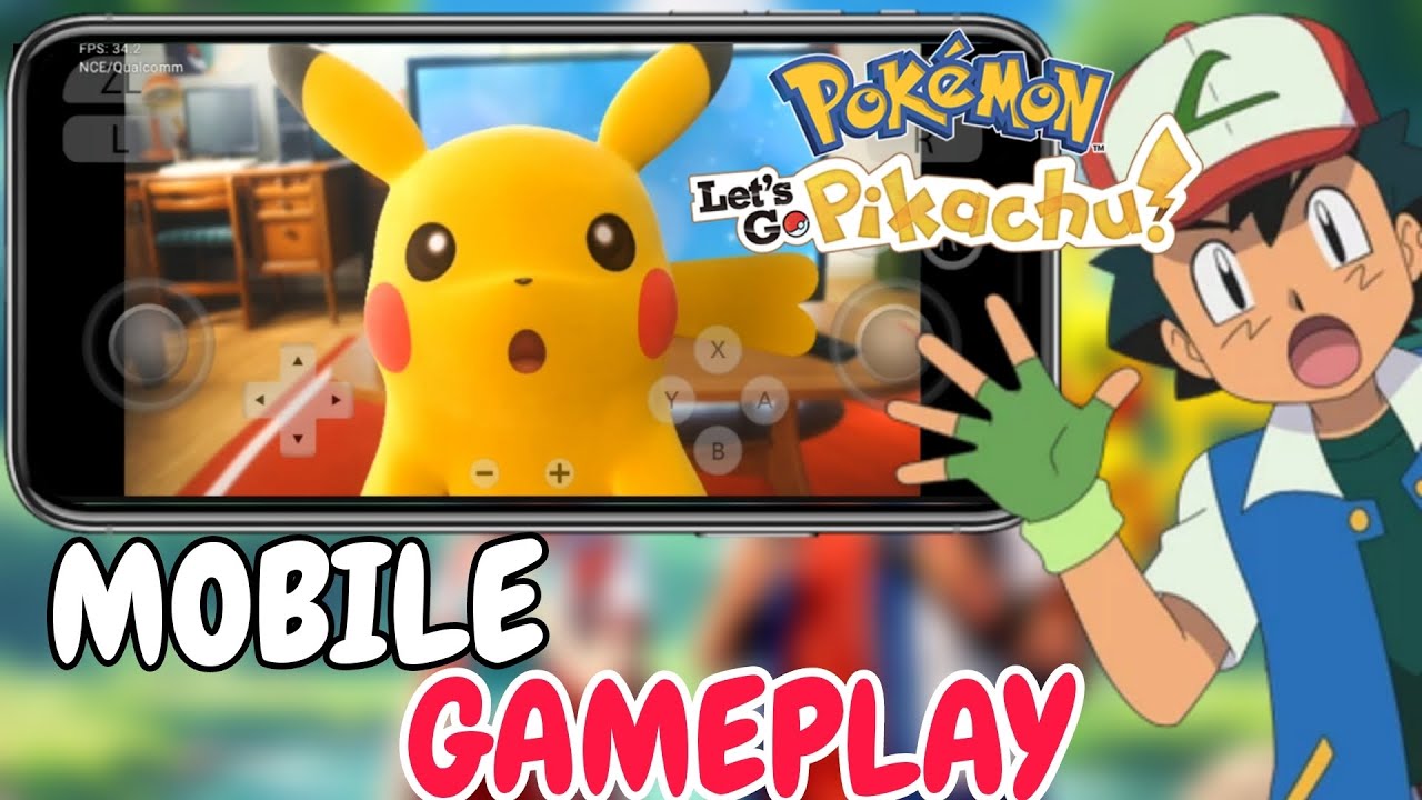 Pokemon Let's Go Pikachu Mobile Gameplay | Download Pokemon Let's Go ...