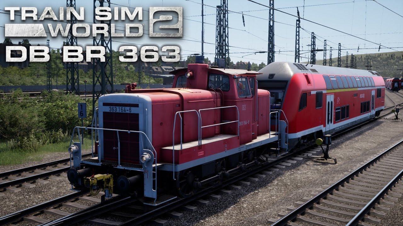 Steuerwagen umsetzten mit orientroter Baureihe 363 | Train Sim World 2 ...
