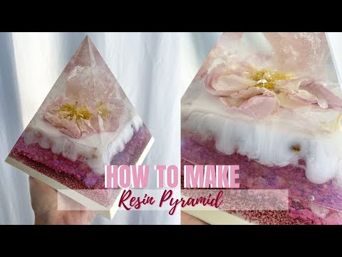 How to make a Crystal & RESIN pyramid - YouTube