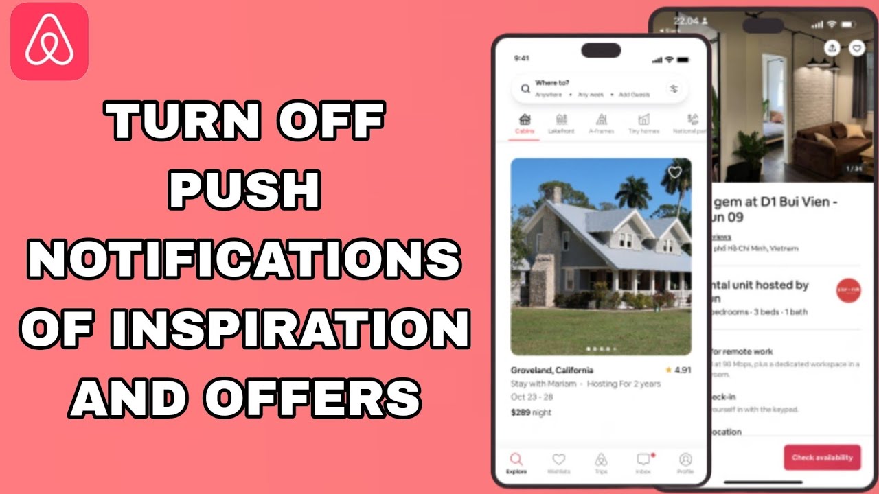 How To Turn Off Push Notifications Of Inspiration And Offers On Airbnb ...
