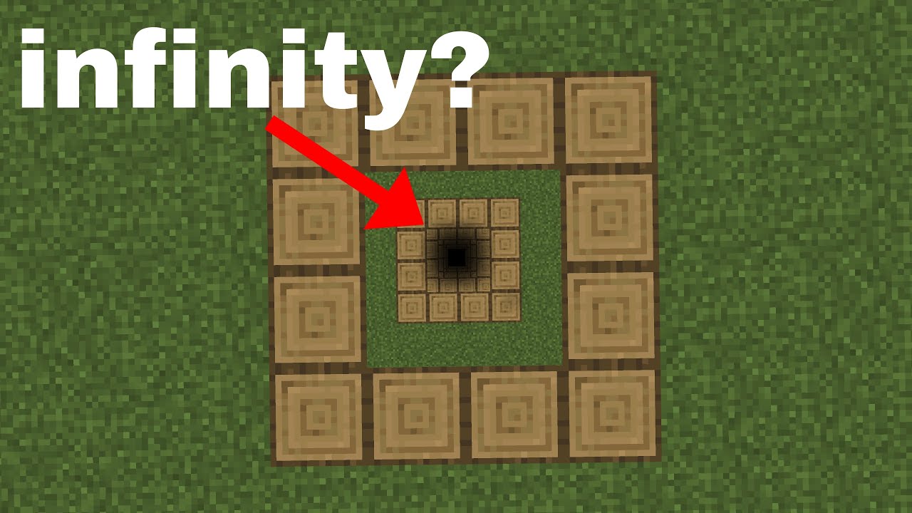 infinity in minecraft - YouTube