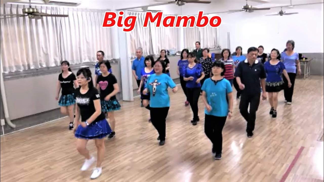 Big Mambo｜Line Dance by Adrian Helliker & Sue Ann Ehmann｜Demo & Walkthru｜大跳曼波｜含導跳｜4K - YouTube