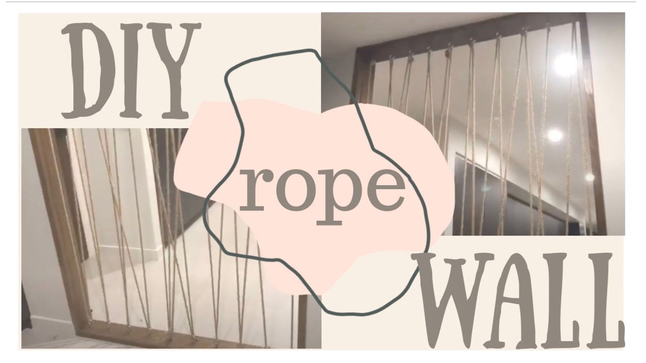 FIRST DIY PROJECT | ROPE WALL • - YouTube