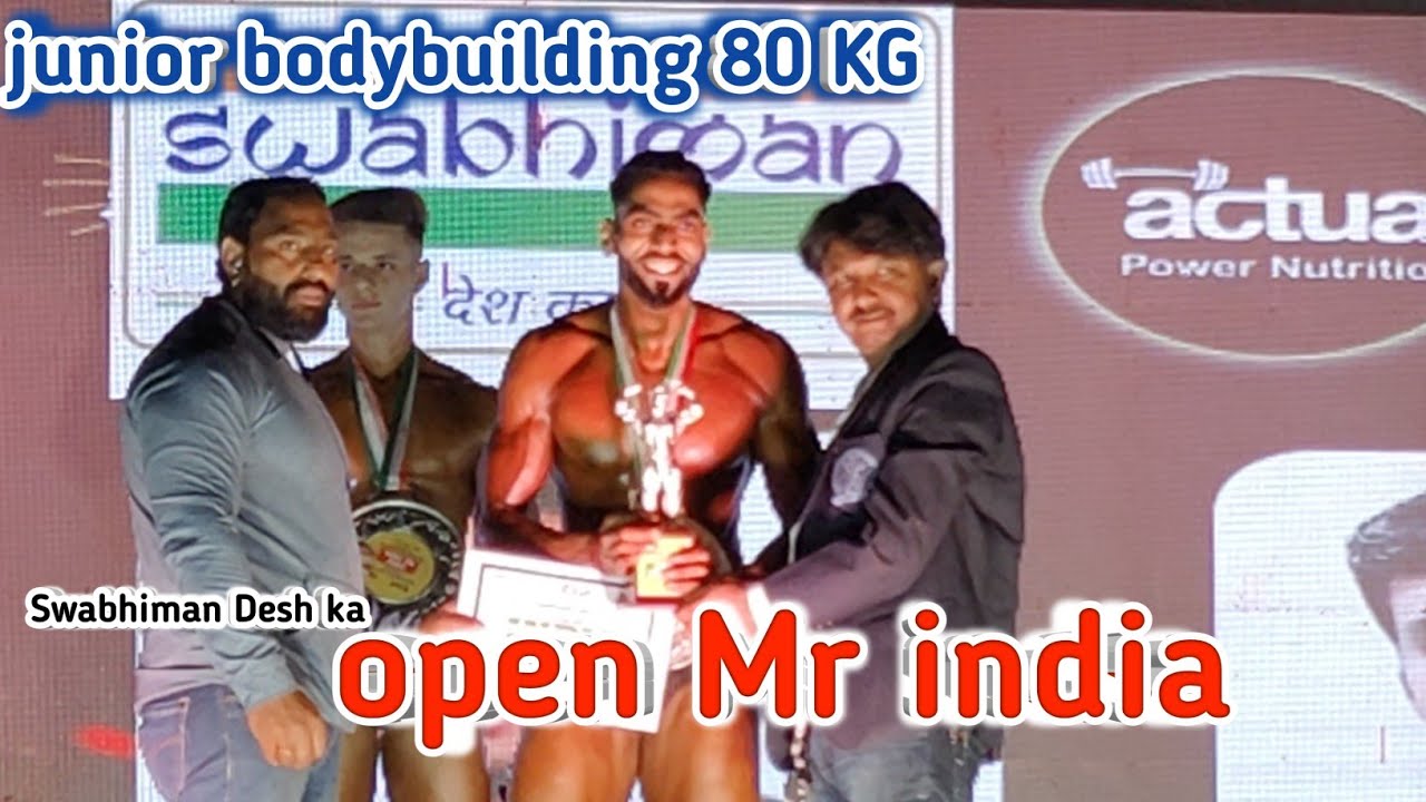 IFBA MR INDIA JUNIOR BODYBUILDING | 80 KG | akki vlog fitness - YouTube