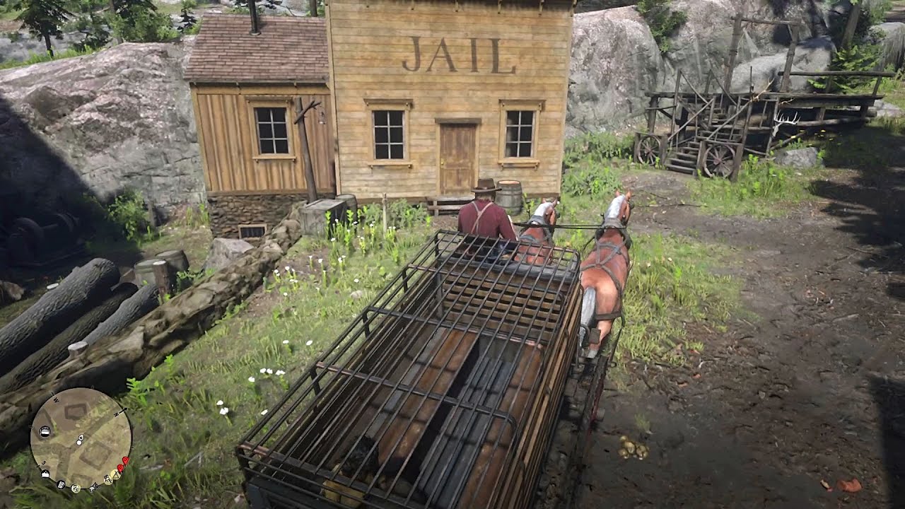 RDR2 - What if you deliver the prisoner to the prison yourself - YouTube