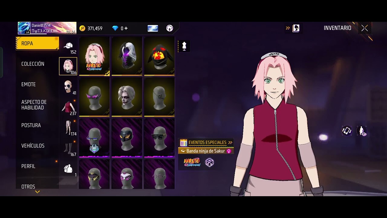 Sakura Haruno Free Fire - YouTube