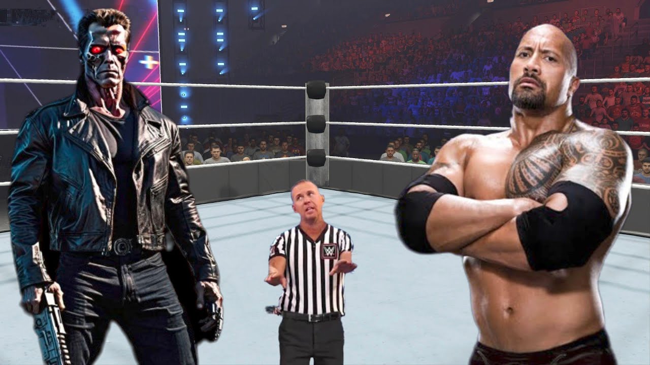 Full Match | The Rock vs The Terminator | One on One Match: Apr 15 ...