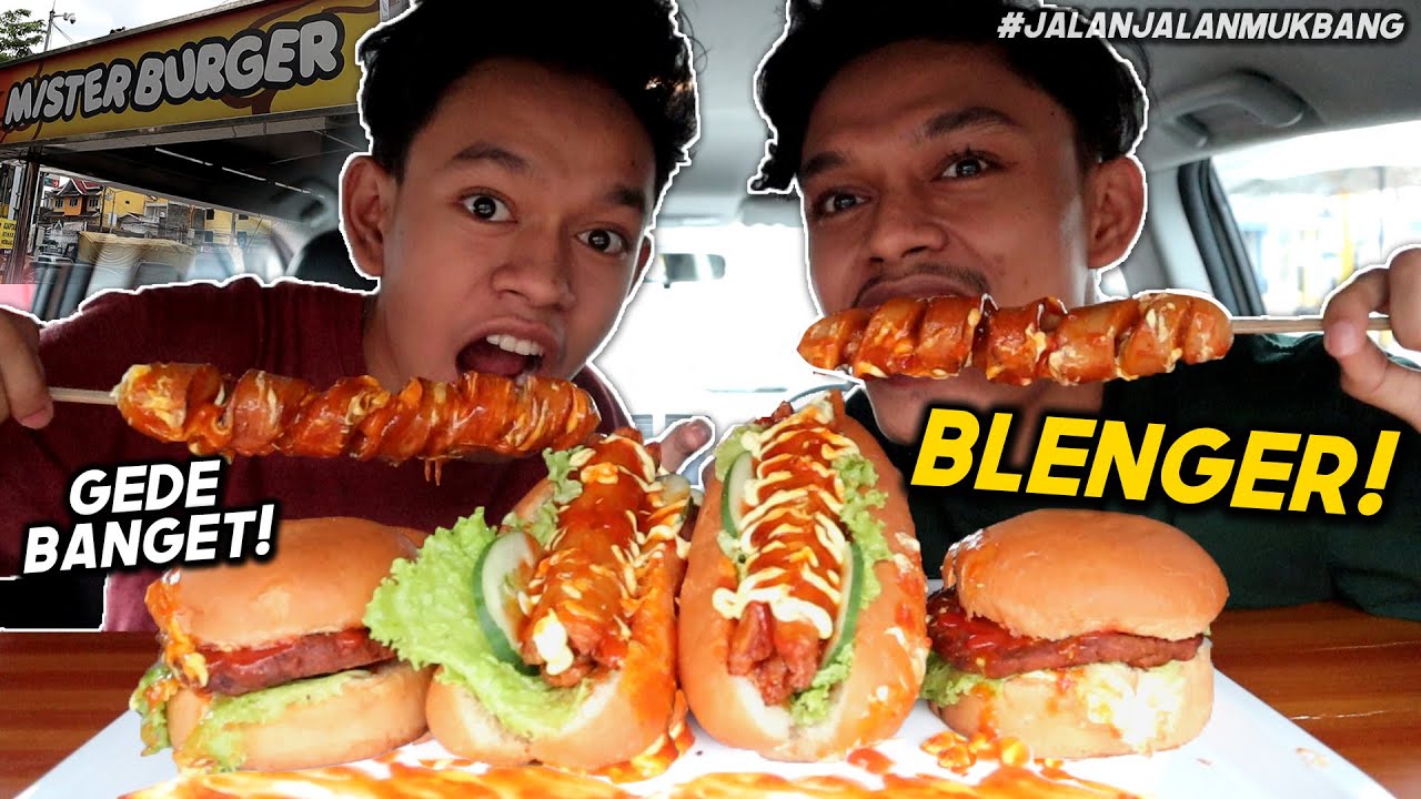 SADIS!! BEEF BURGER + HOTDOG SOSIS JUMBO + SOSIS PANGGANG BBQ🥵 - YouTube