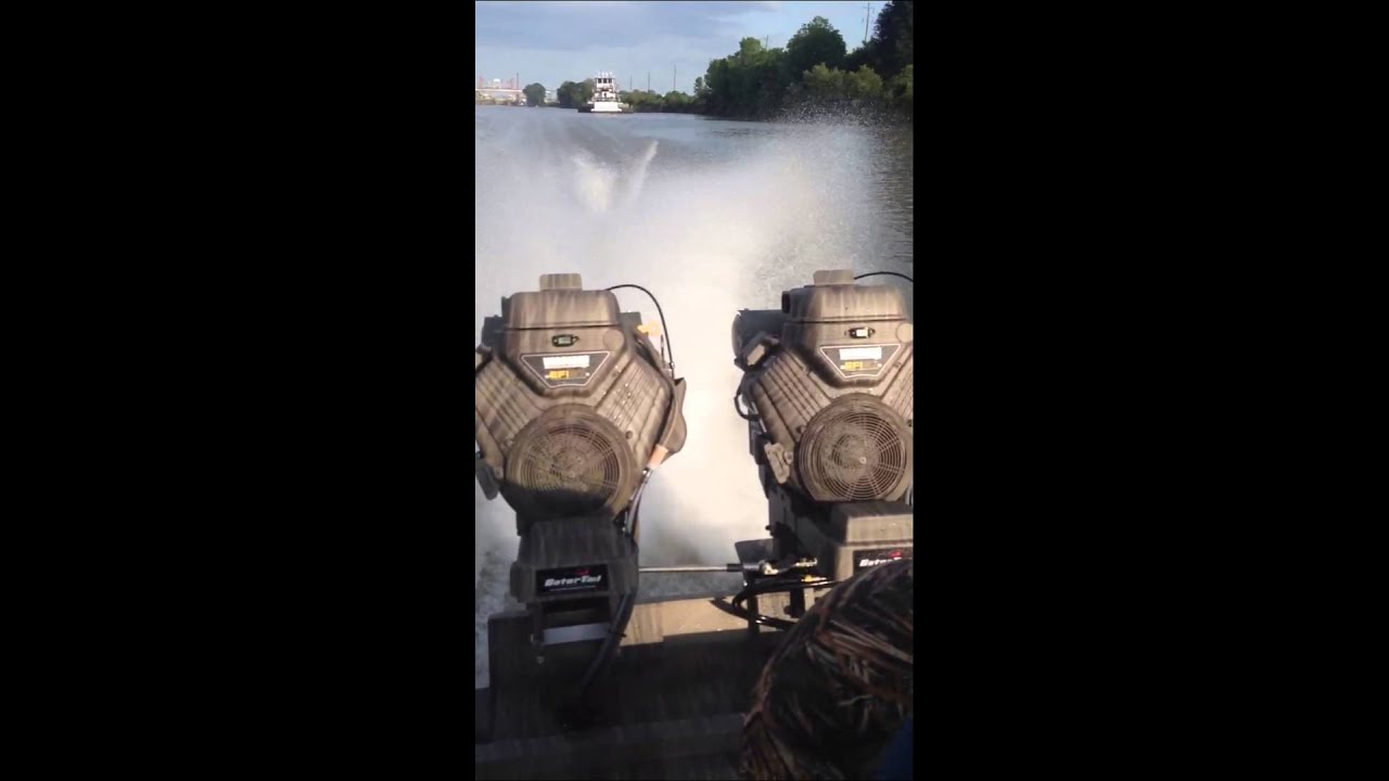 Gator Tail 2060 Dual 37 EFI's open water - YouTube