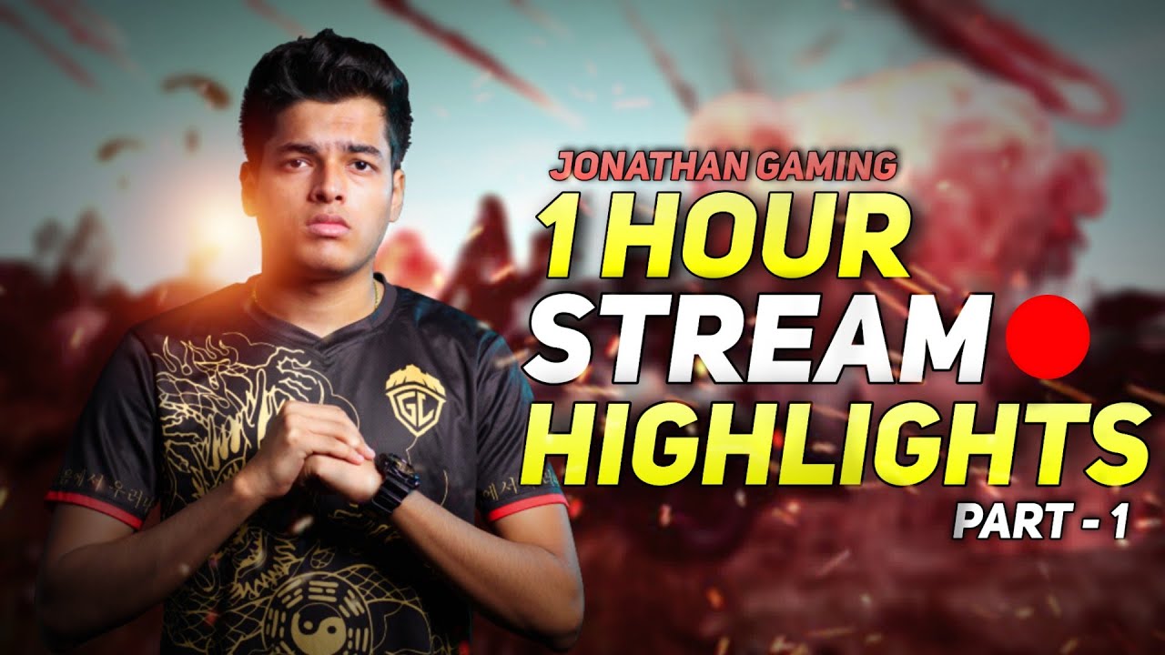 JONATHAN GAMING LIVE STREAM HIGHLIGHTS ! | PART - 1 | BGMI - YouTube