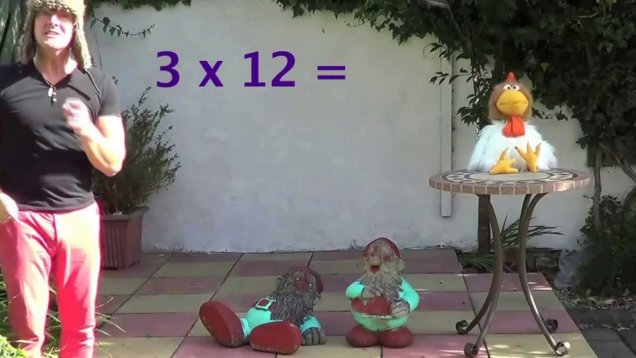 Learn your 12 times tables fast with Jingle Jeff, Professor Giggle ...