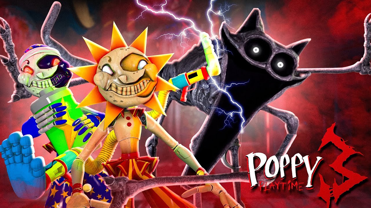 Sun and Moon DESTROY CATNAP in Poppy Playtime Chapter 3 - YouTube