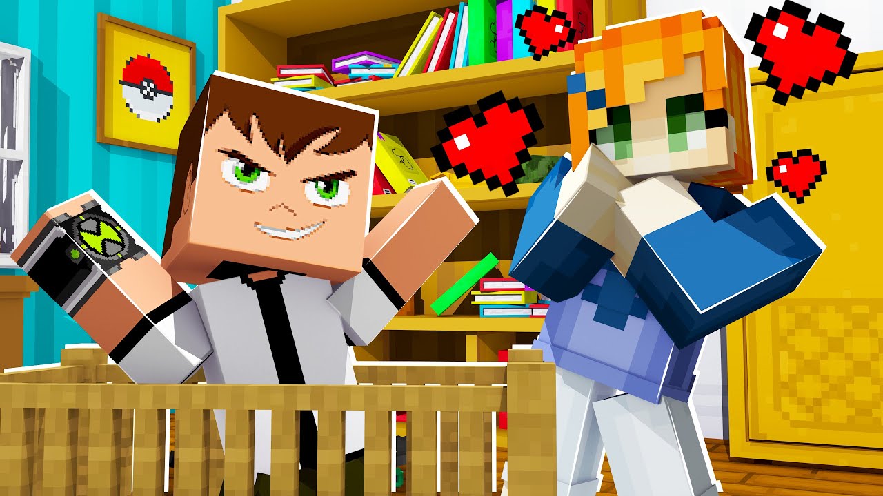 GWEN VIROU BABÁ DO BEBÊ BEN 10 NO MINECRAFT - YouTube