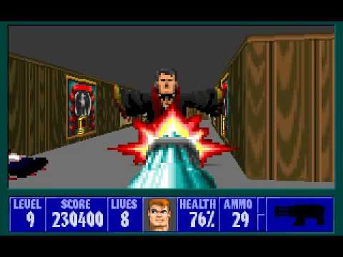 Wolfenstein 3D Boss Hitler E3M9 / Wolfenstein 3D Duelo con Hitler - YouTube