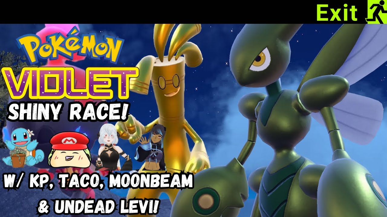 Pokemon Violet! Shiny Hunting Race! W/ KP, Taco, UndeadLevi & Moonbeam ...