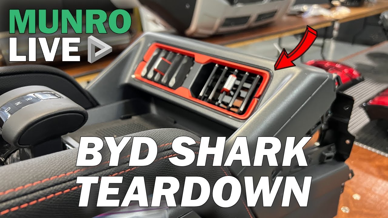 The BYD Teardown Begins! Shark Center Console, Seats, & Front Fascia ...