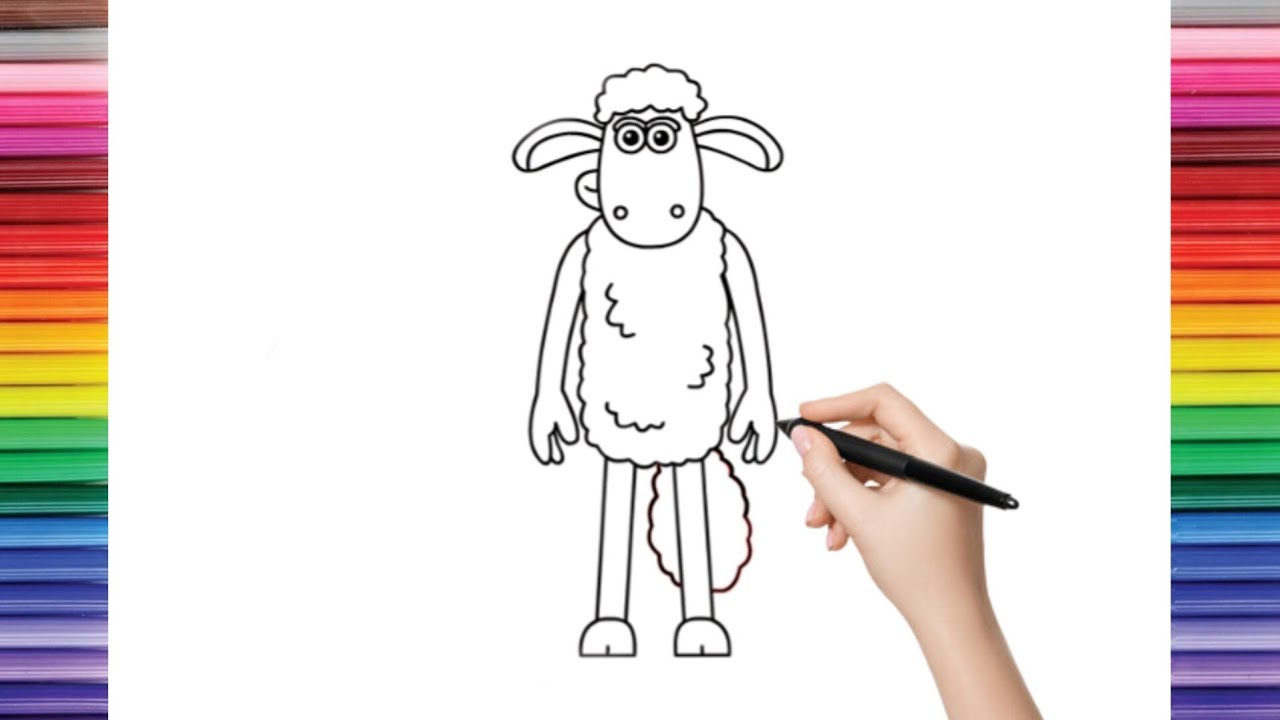 How to Draw Shaun The Sheep| Easy Sheep Drawing | Easy Drawing for Kids ...