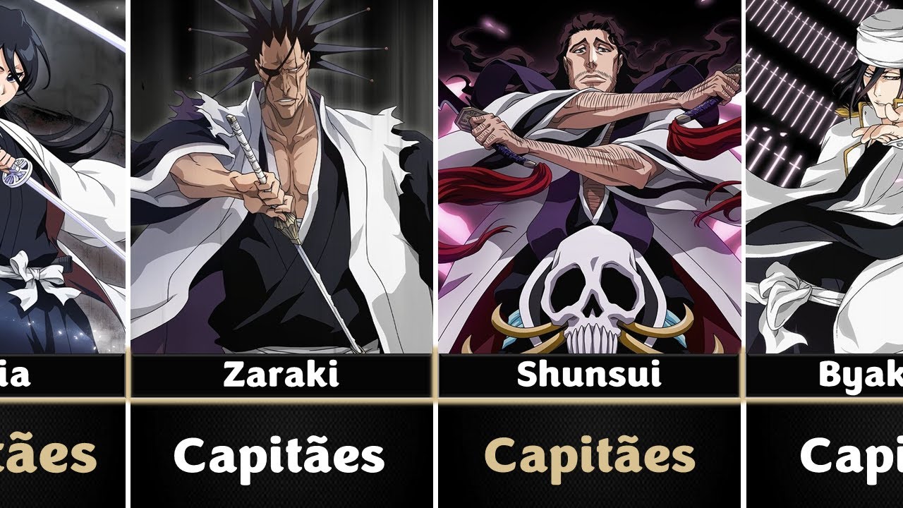 Todos os Capitães em Bleach após a Grande Guerra de Mil Anos - YouTube