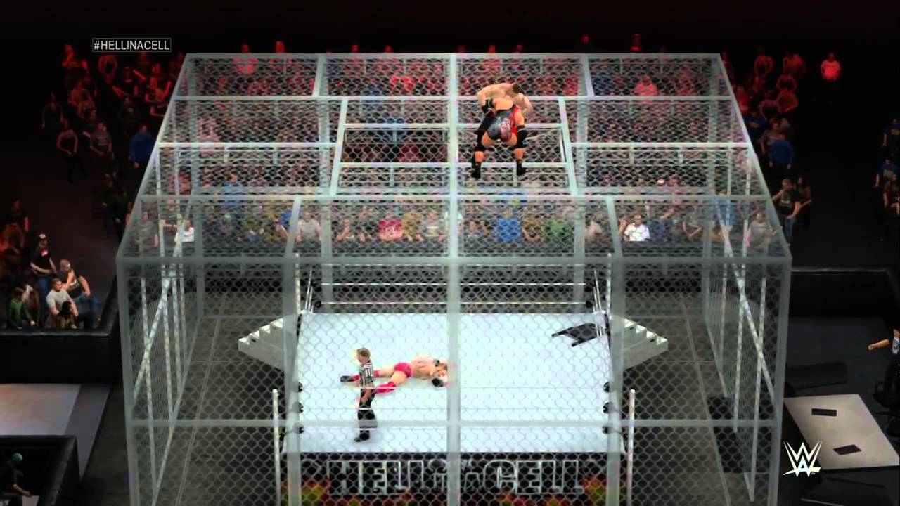 WWE 2K15 | Brock Lesnar vs Batista vs Ryback Match Hell In A Cell HD ...