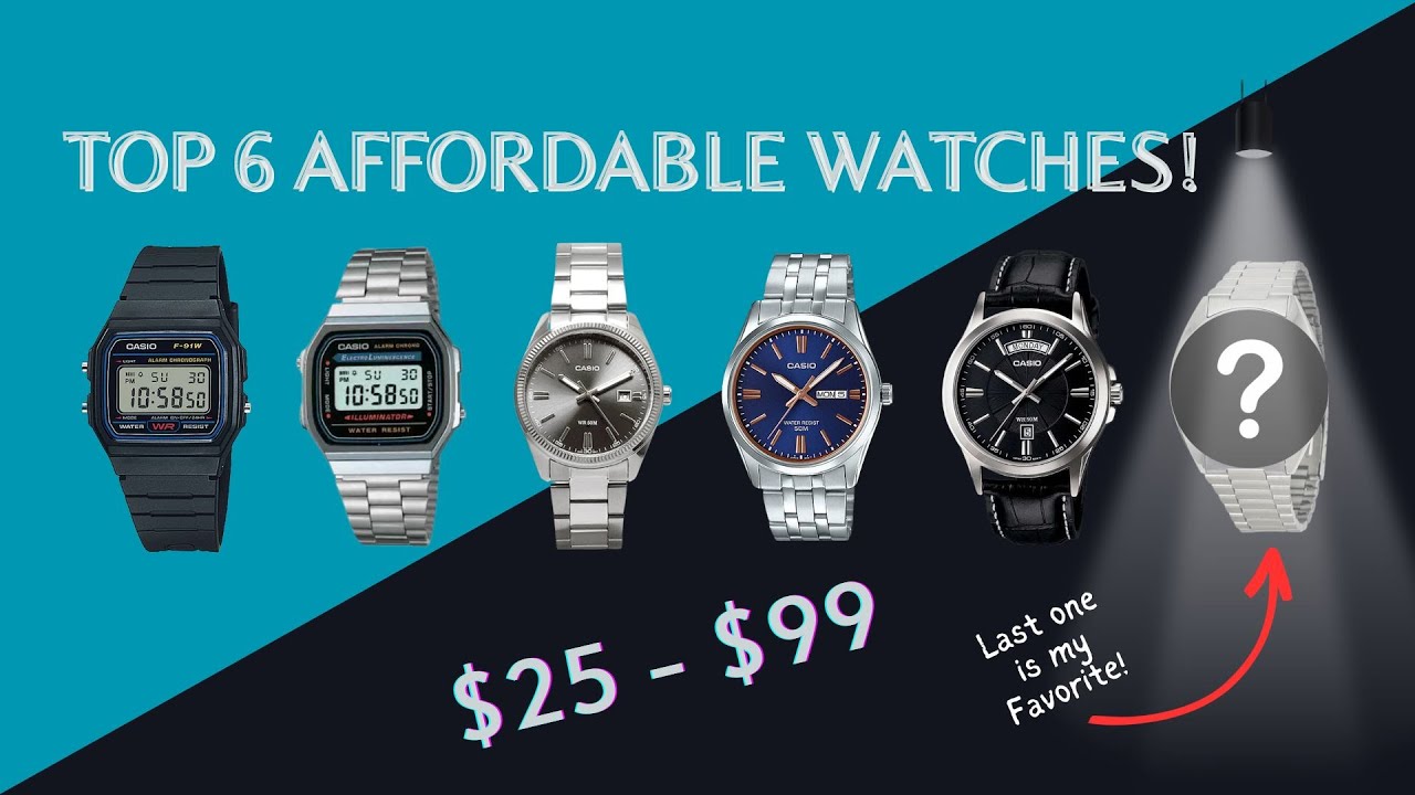 Best 6 Affordable Watches In The World Under $100!| (within 3 minutes ...
