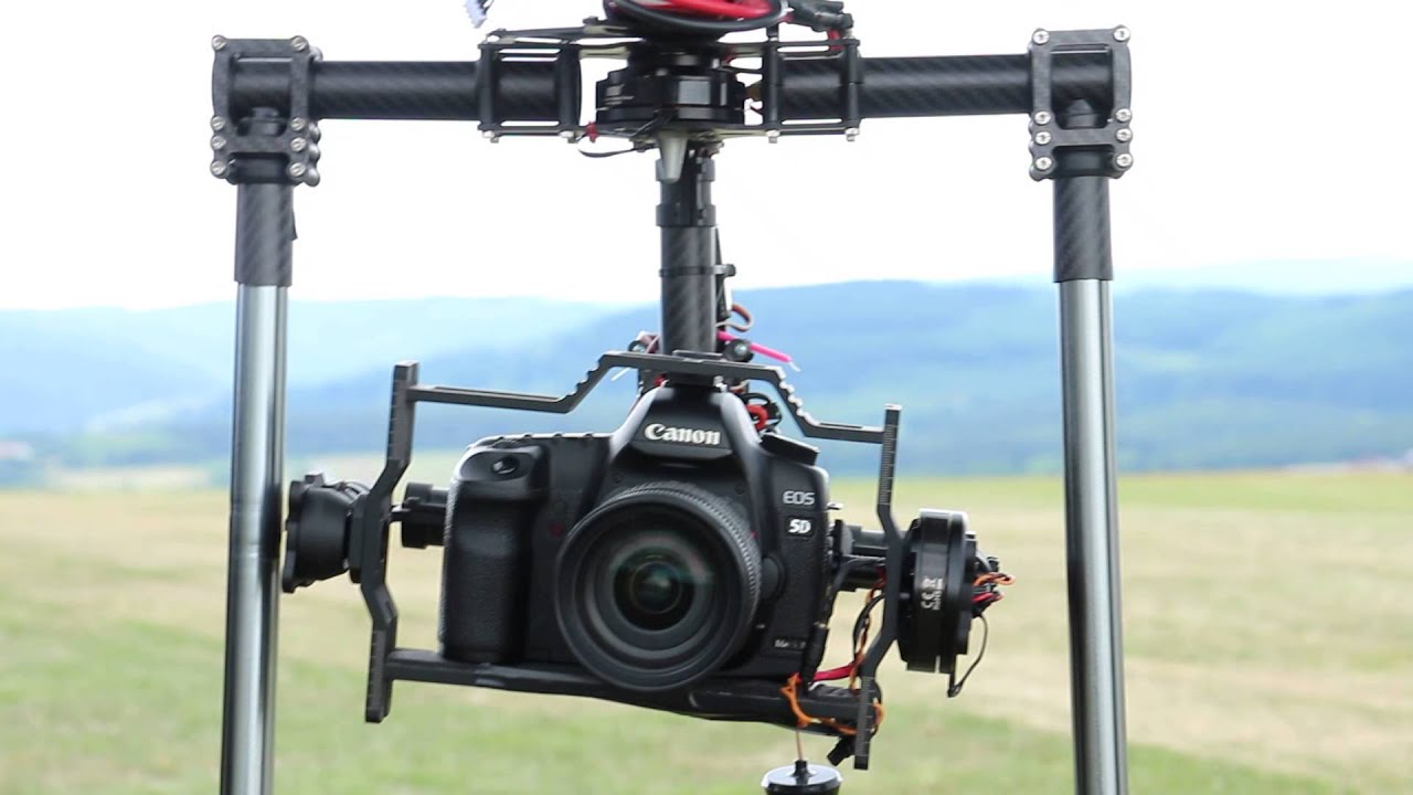 DSLR Octocopter 3D Gimbal Canon 5D, RCLine User Treffen 2014 - YouTube