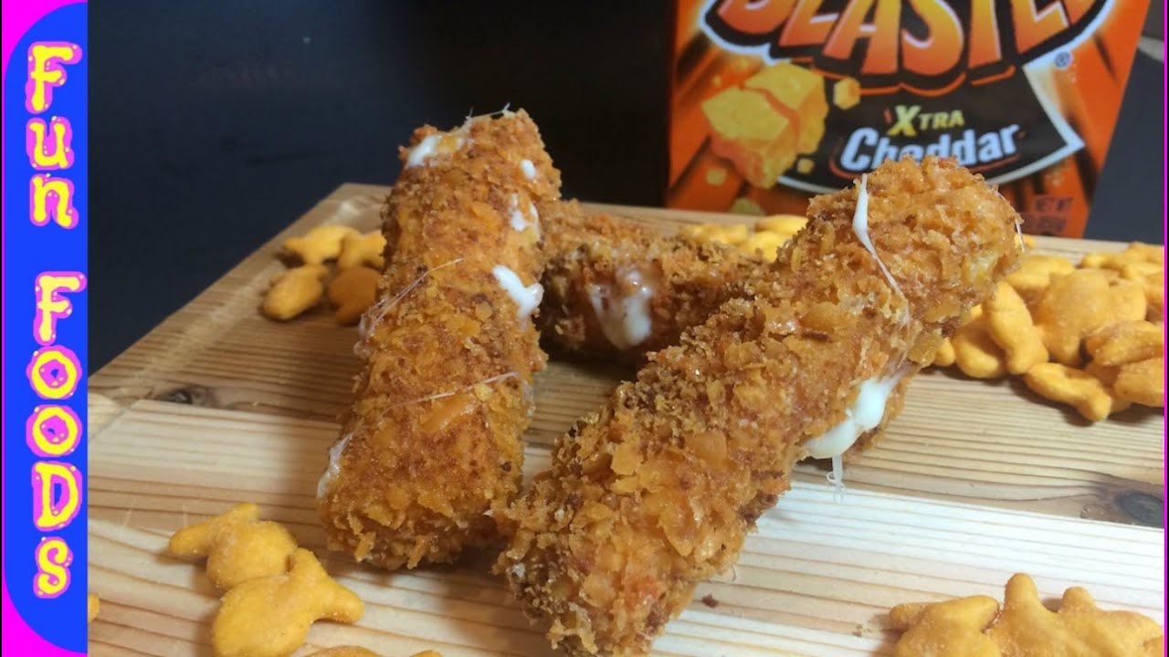 How to Make Homemade GoldFish Cheese Sticks - YouTube