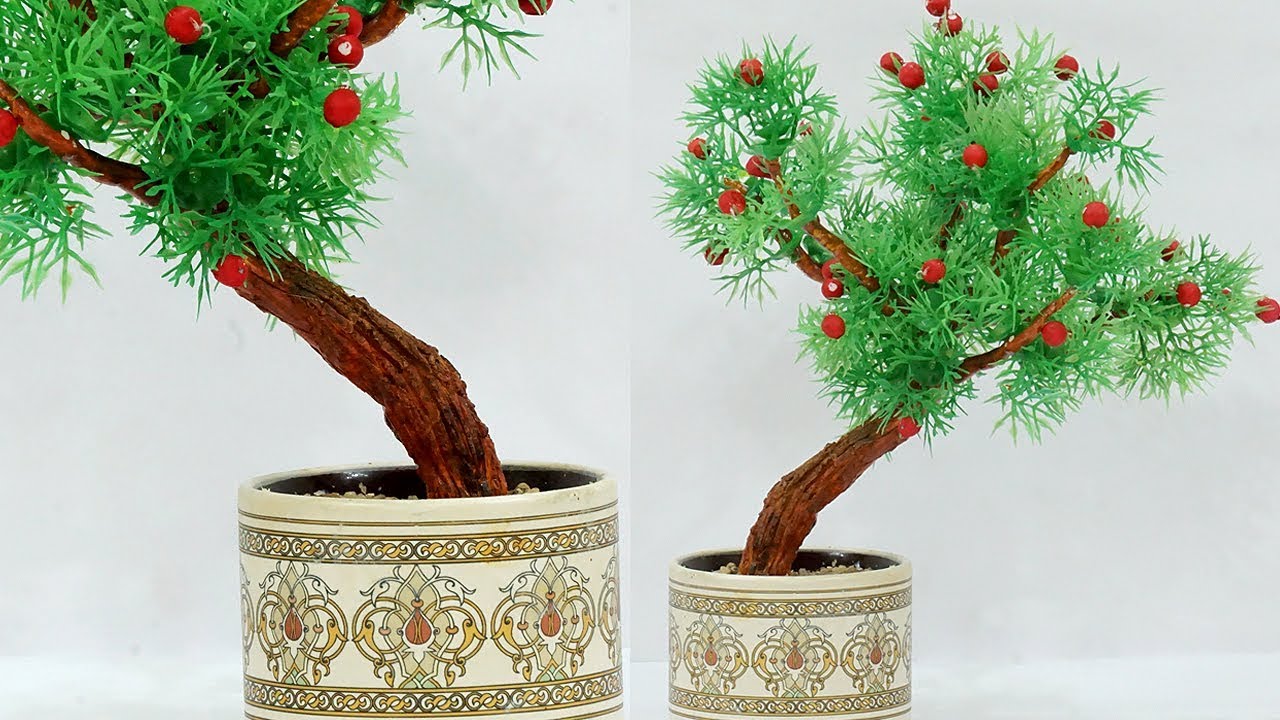 How to Make Clay Bonsai Tree | DIY Artificial Bonsai Tree | DIY ...