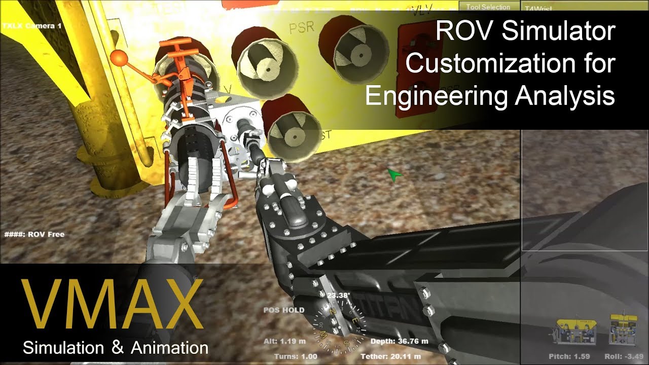 ROV Simulator Customization for Engineering Analysis - YouTube