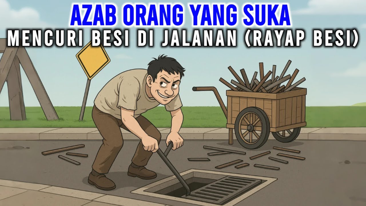 AZAB ORANG YANG SUKA MENCURI BESI DI JALANAN ( RAYAP BESI ) | ANIMASI ...