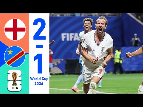 England vs DR Congo 2-1 Highlights | All Goals & Extended Highlights | FIFA World Cup 2026