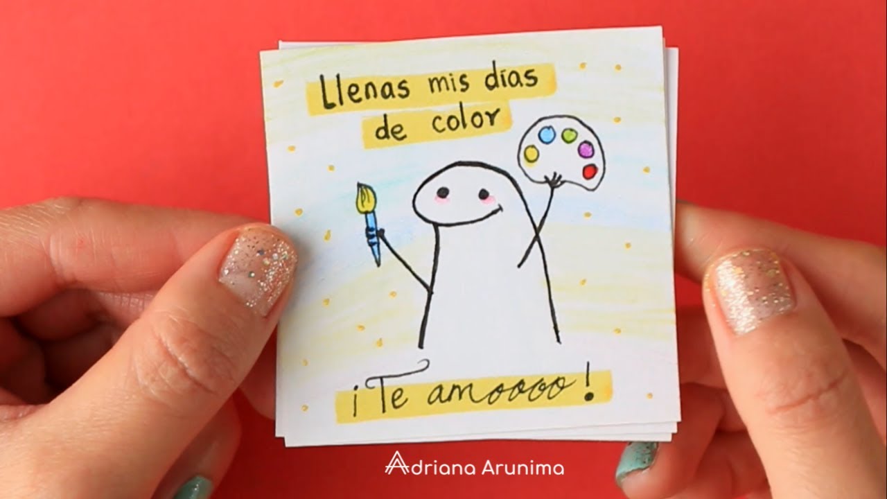 🟢 Tarjeta de amor del personaje Flork (deformito tarjeta) Dibujando a ...