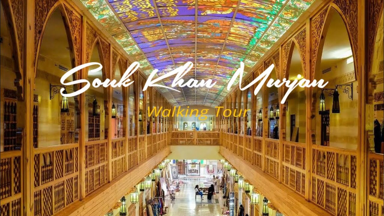 Dubai Souk Khan Murjan at Wafi City - Dubai, UAE Walking Tour - 4K ...