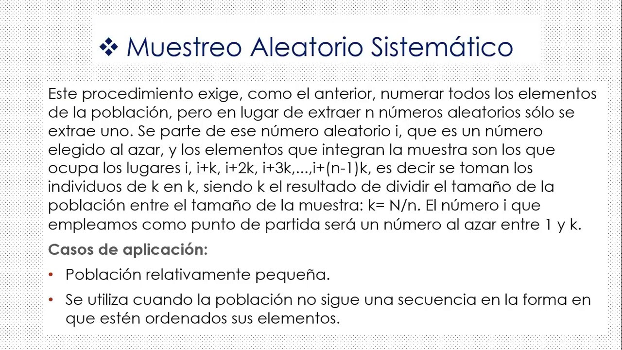 Muestreo probabilistico (estadísticas) - YouTube