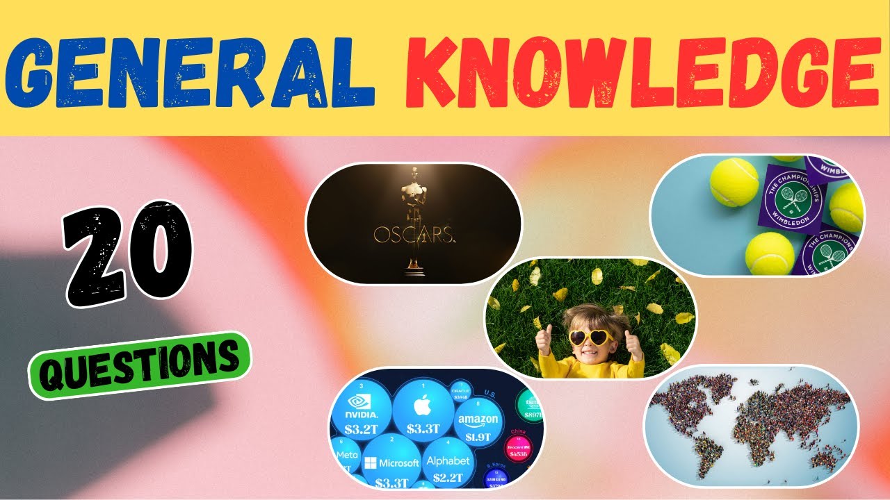 🌎 How Good is Your General Knowledge? 😃 20 Questions On Current General ...