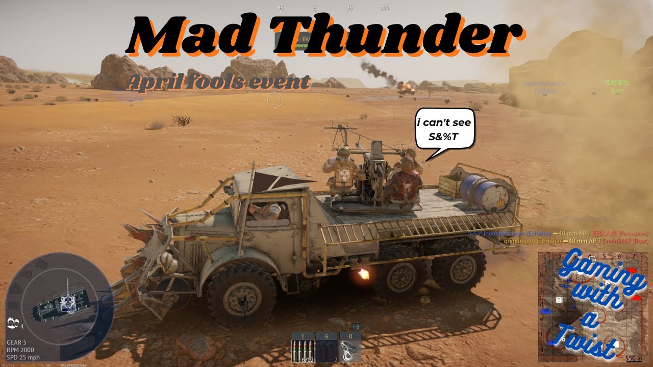 Mad thunder warthunder april fools - YouTube