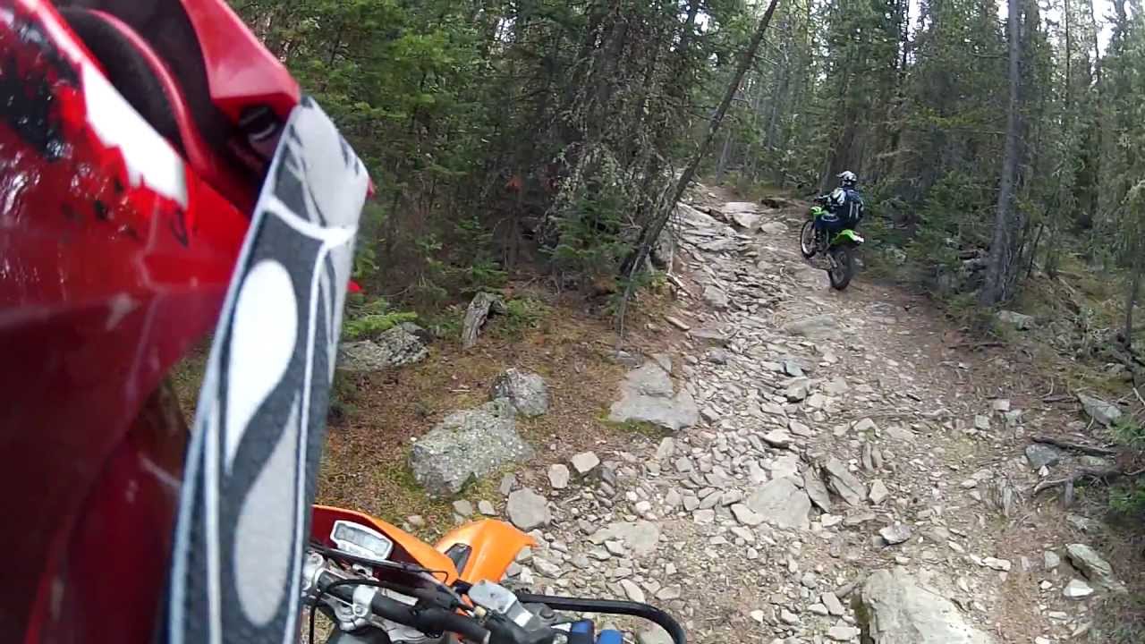 dirt biking Pennock Pass trails - YouTube