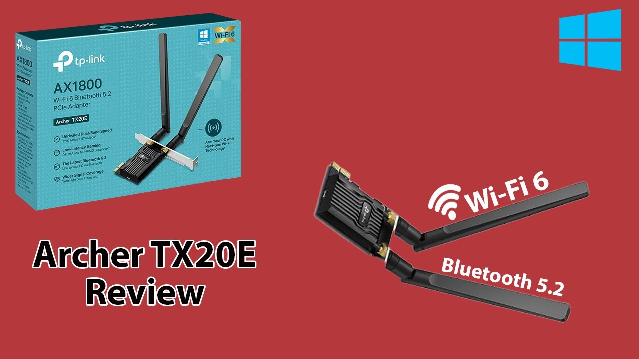 TP Link AX 1800 WiFi 6 and Bluetooth 5.2 PCIe (Archer TX20E) | Unboxing ...
