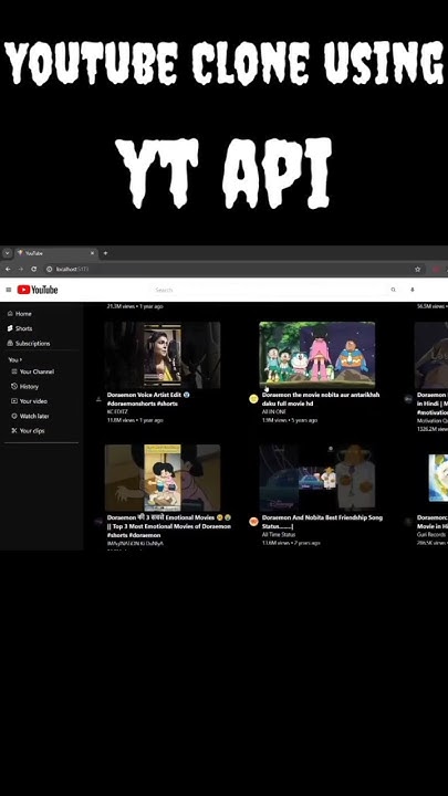 Youtube Clone Web Development Full Stack Youtubeapi Webdevelopment Coding