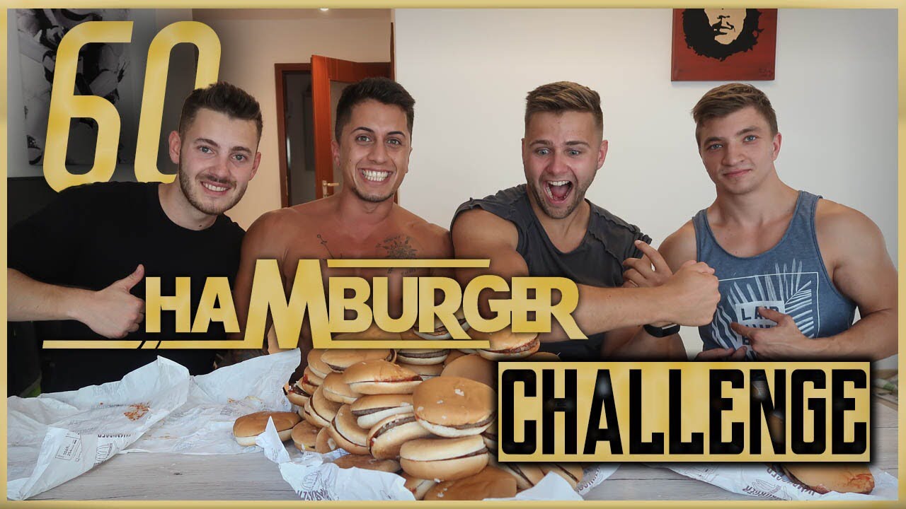 60 HAMBURGER CHALLENGE | EPIC CHEATMEAL | 20.000 KALORIEN - YouTube