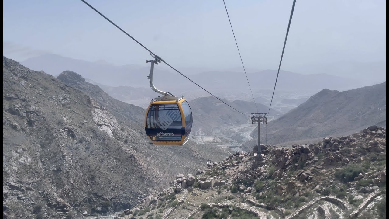 Enjoying Al Hada View from Telefrik Cable Car - Explore Taif, Saudi ...