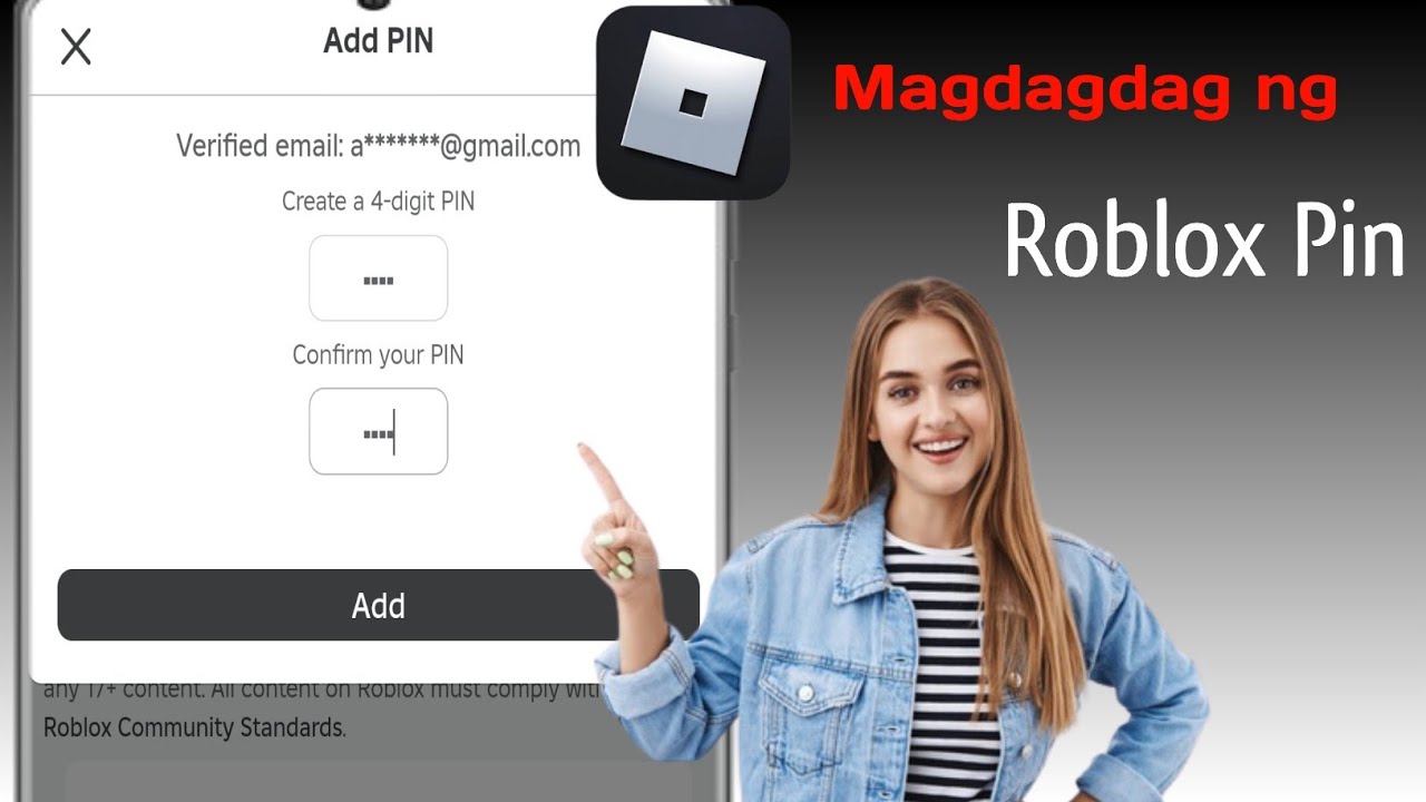 PAANO MAGDAGDAG NG PIN SA ROBLOX | Paano I-set Up ang Roblox Pin - YouTube